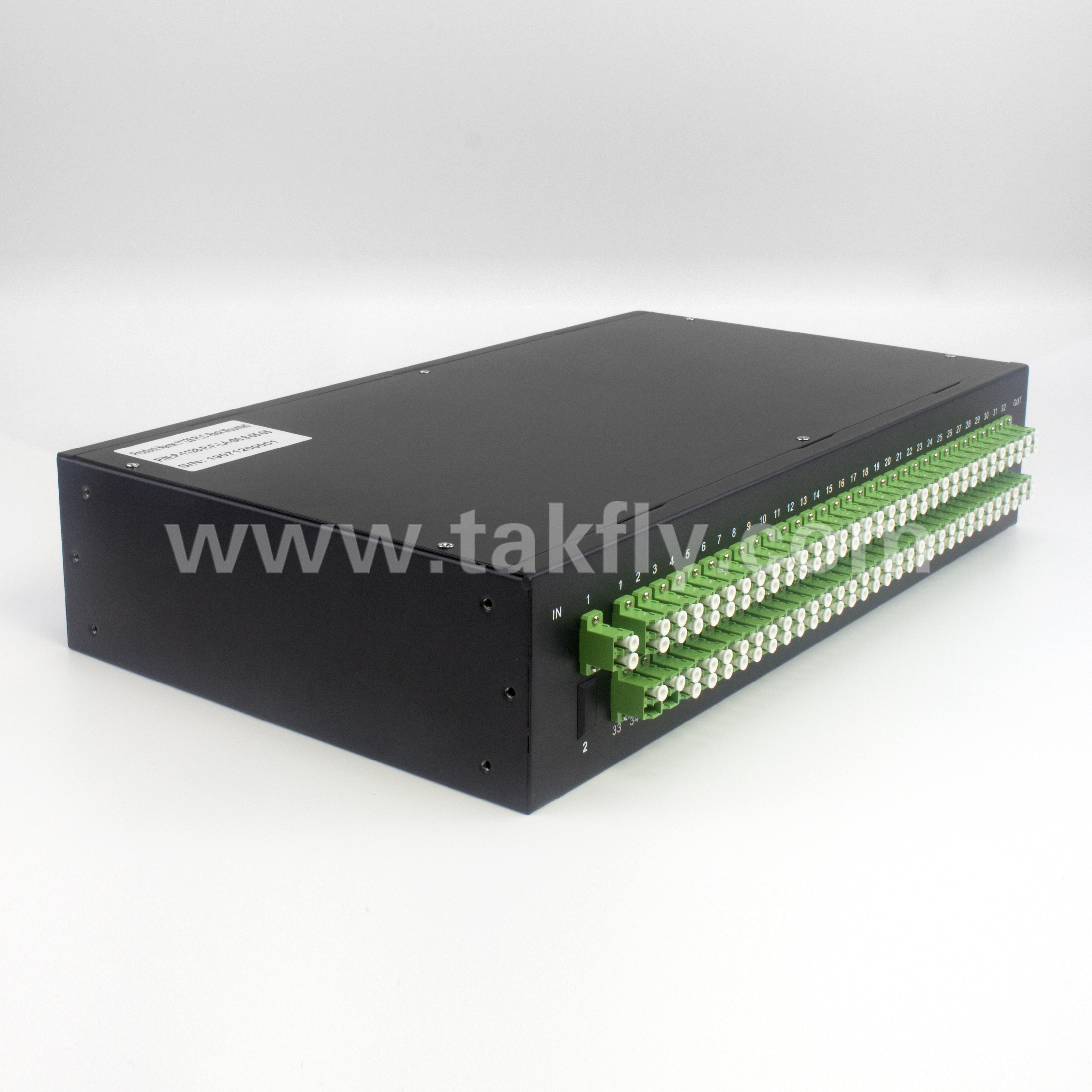 1×128 High Density PLC Splitter Rack Panel for FTTX Networks