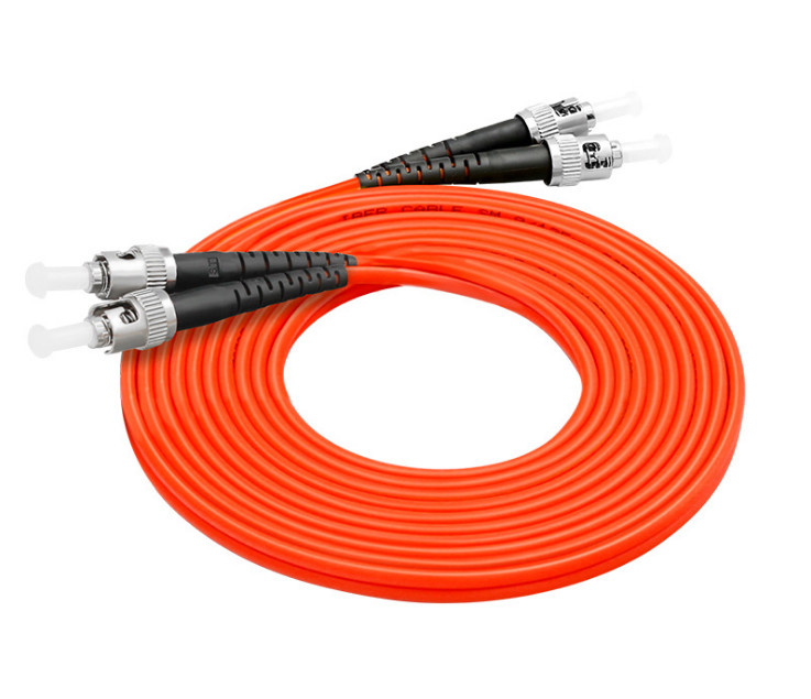 OM2 50/125um Multimode Duplex Core 5M Fiber Optic Patchcord ST Metal ...