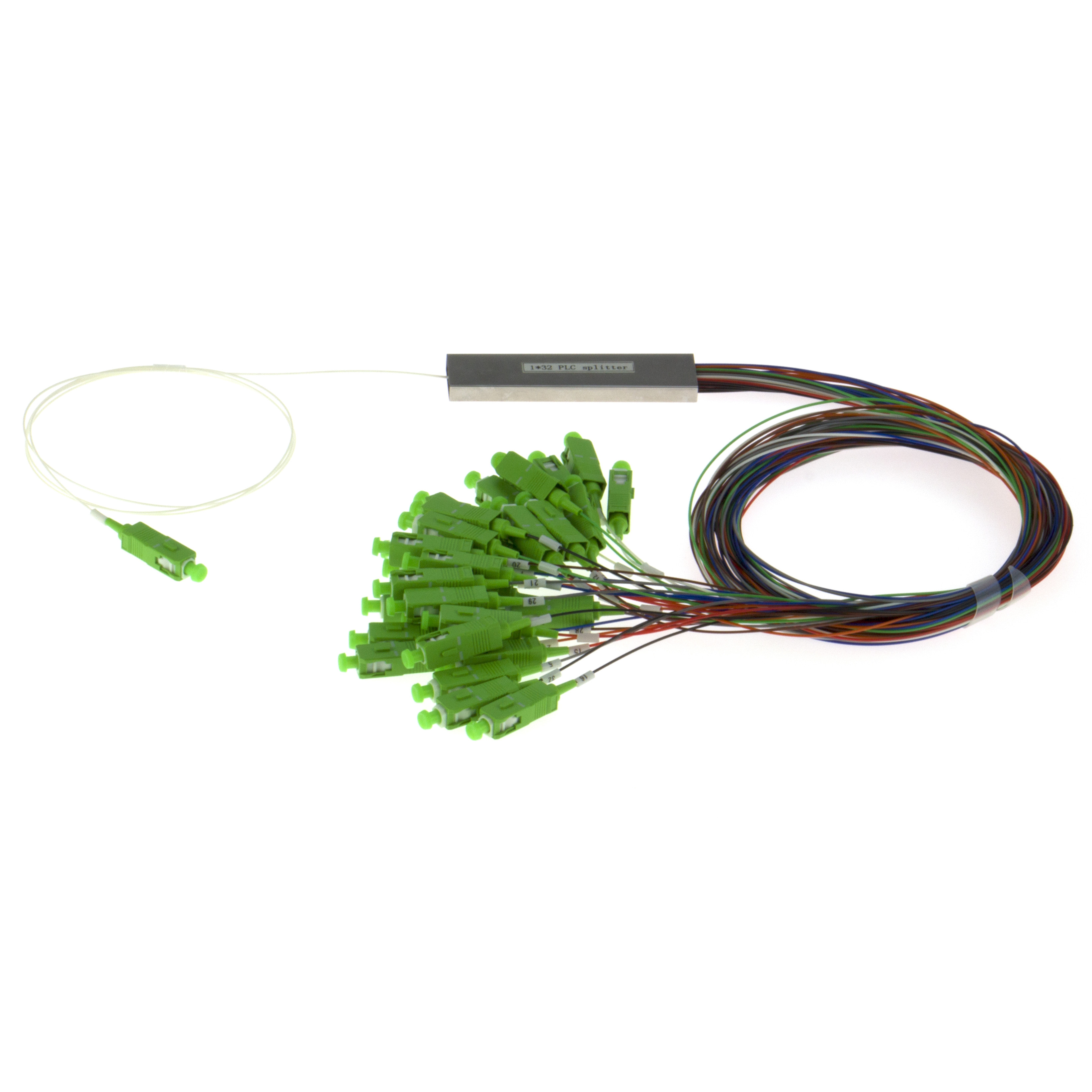 FTTH Optical PLC Splitter 1x32 Fiber Optic Splitter Mini Type Single ...