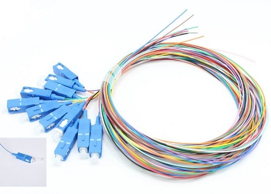 12 Core OS2 UPC Sc Pigtail Single Mode 0.9mm G657A1 Fiber Optic Pigtail ...