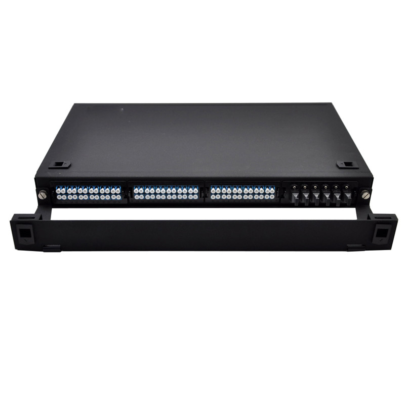 Fixed Type 1U Patch Panel Aluminum Fiber Optic ODF Fusion Splice Tray