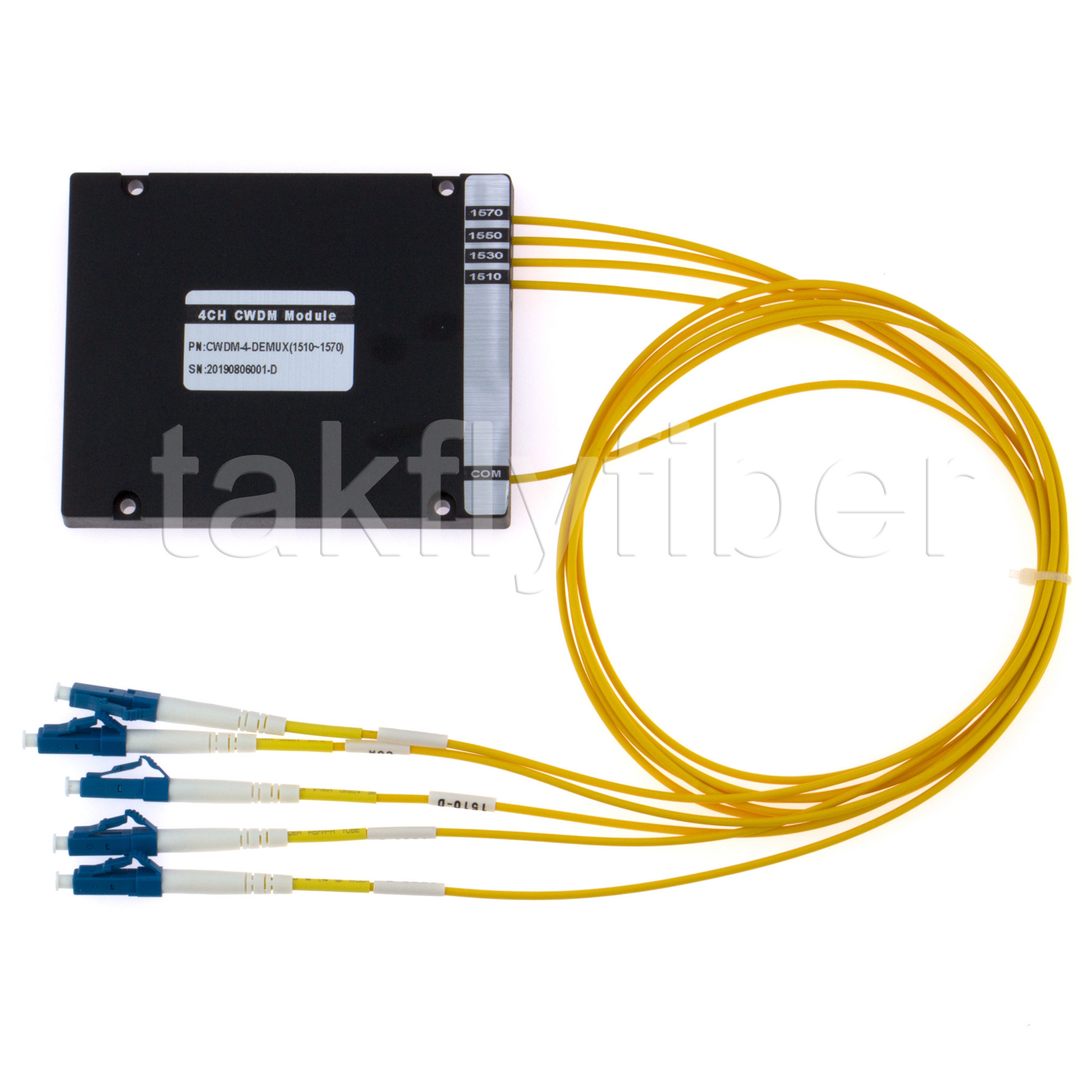 4 Channels CWDM Module WDM Mux Demux 1270nm 1610nm Coarse Wavelength ...