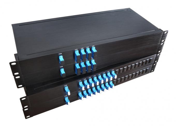 1U 19" Rack Chassis 4 Channels CWDM DWDM Mux Demux WIth LC Connector
