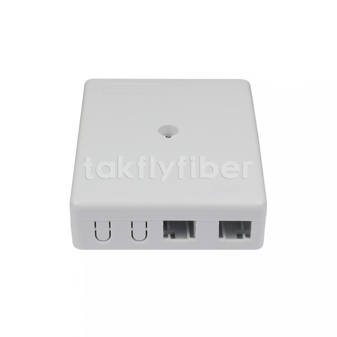 2 Ports Fiber Optic Wall Plate Desk Mounted FTTH Face Plate Fire ...