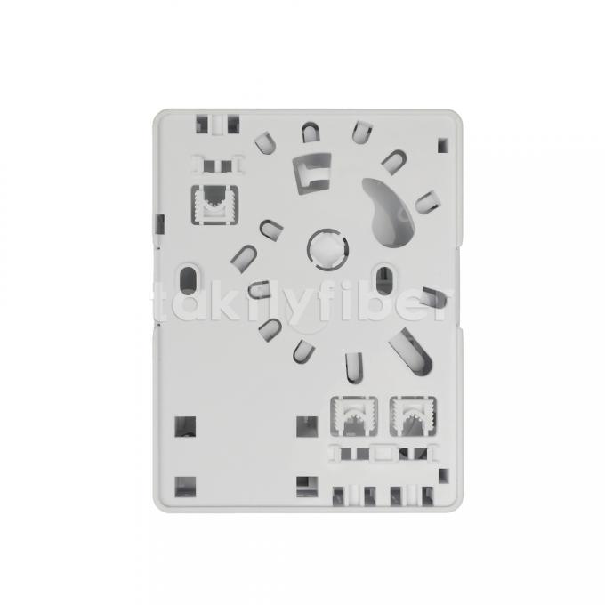 2 Ports Fiber Optic Wall Plate Desk Mounted FTTH Face Plate Fire ...