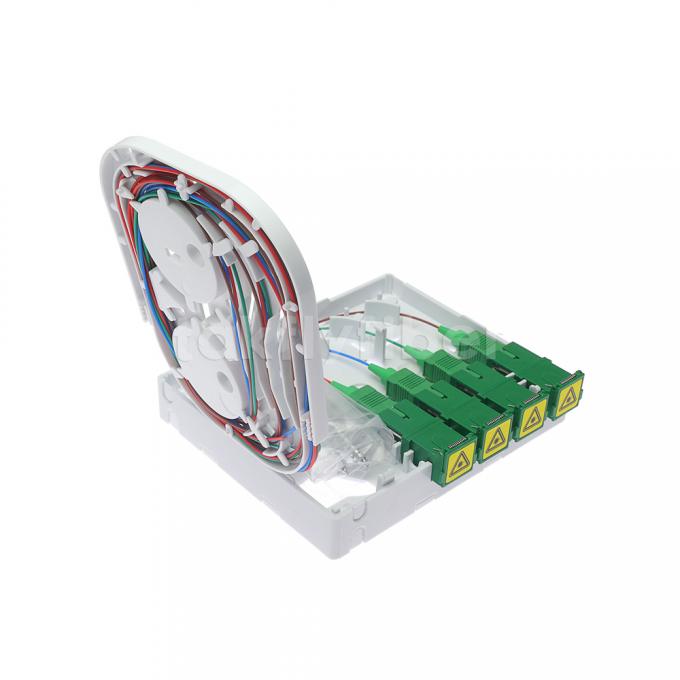 1core 2core 4core FTTH Faceplate SC LC Adapter UL94V0 ABS Wall Mounting FTTH Rosette Box