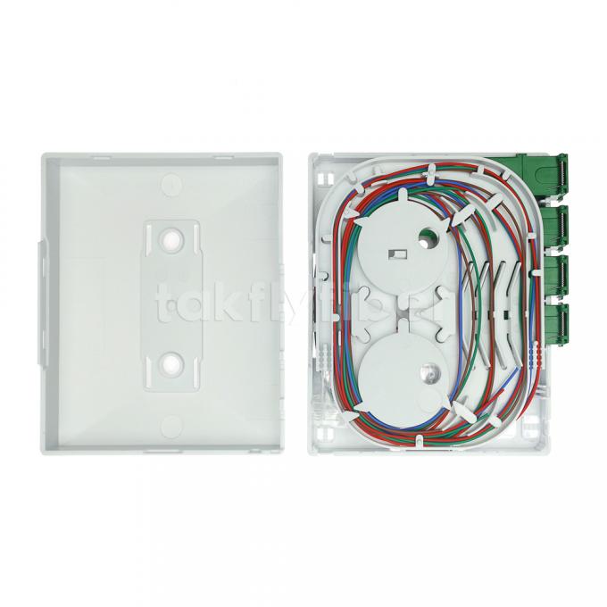 1core 2core 4core FTTH Faceplate SC LC Adapter UL94V0 ABS Wall Mounting FTTH Rosette Box